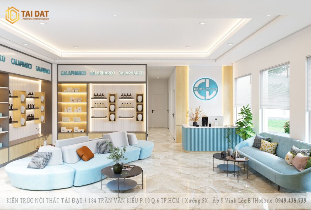 THIẾT KẾ NỘI THẤT VĂN PHÒNG CÔNG TY DƯỢC PHẨM CALAPHARCO – Nội thất Tài Đạt